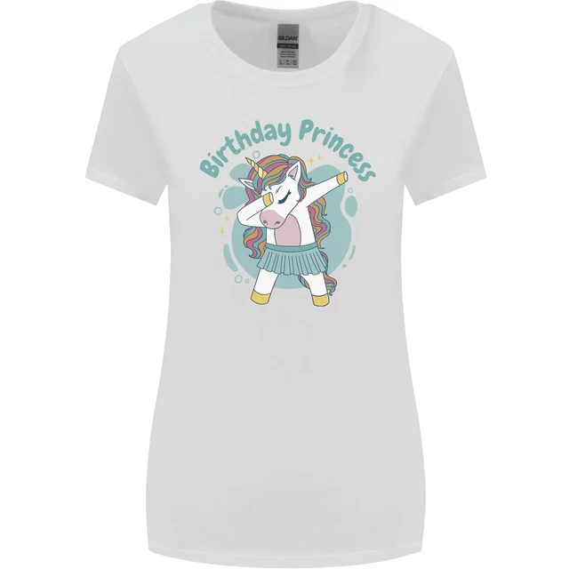 ANNIVERSAIRE PRINCESSE LICORNE 4th 5th 6th 7th 8th Femmes Large Coupe T ...