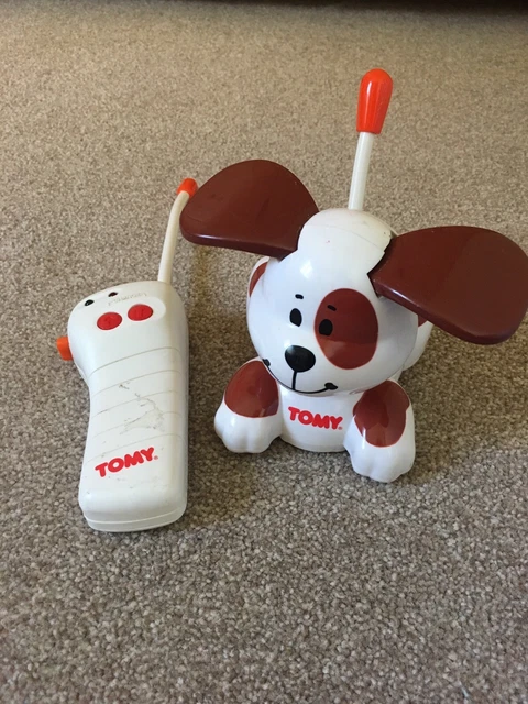 VINTAGE TOMY CHAR-G Dash the Dog remote control toy 1990 with handset £ ...