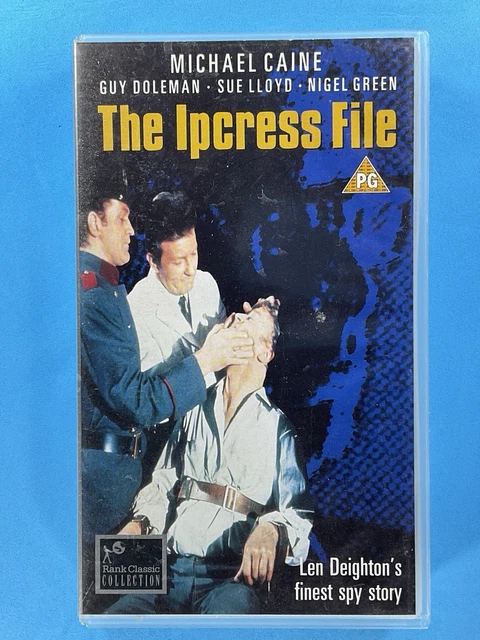 THE IPCRESS FILE VHS Video 1965 Spy Thriller Michael Caine, Cert PG ...