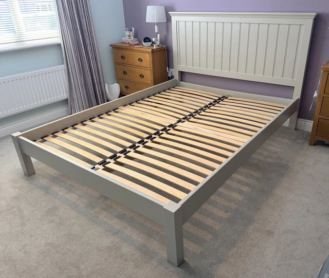 KING SIZE BED frame (painted wood) £26.70 - PicClick UK