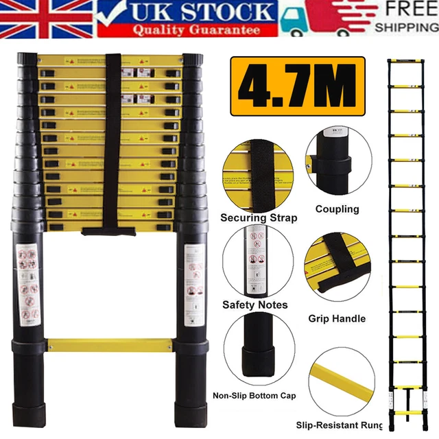 4.7M PORTABLE HEAVY Duty Multi-Purpose Aluminium Telescopic Extendable ...