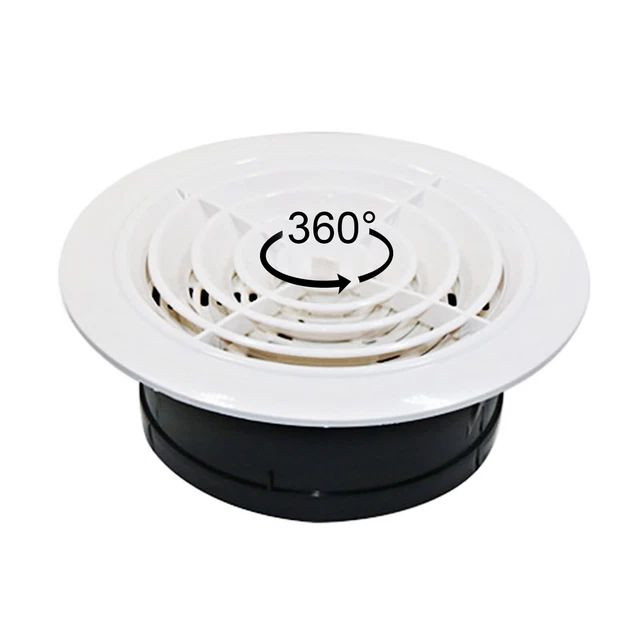CEILING DIFFUSER CIRCLE Air-Vent Anemostat Duct Valve Cover Supply Fit ...
