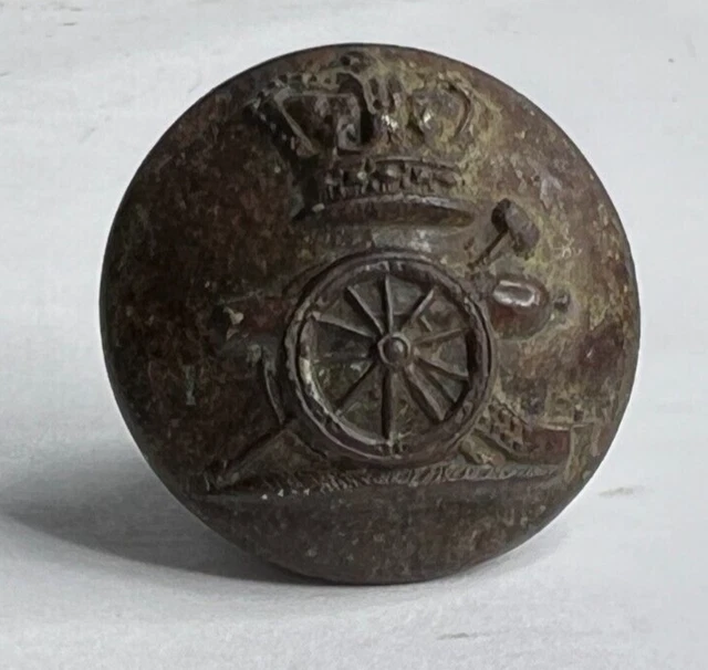 19TH CENTURY ROYAL Artillery Button Queen Victoria Crown EUR 11,64 ...