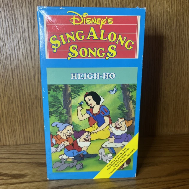DISNEY’S SING ALONG Songs: Heigh-Ho (VHS) Snow White, Mary Poppins ...