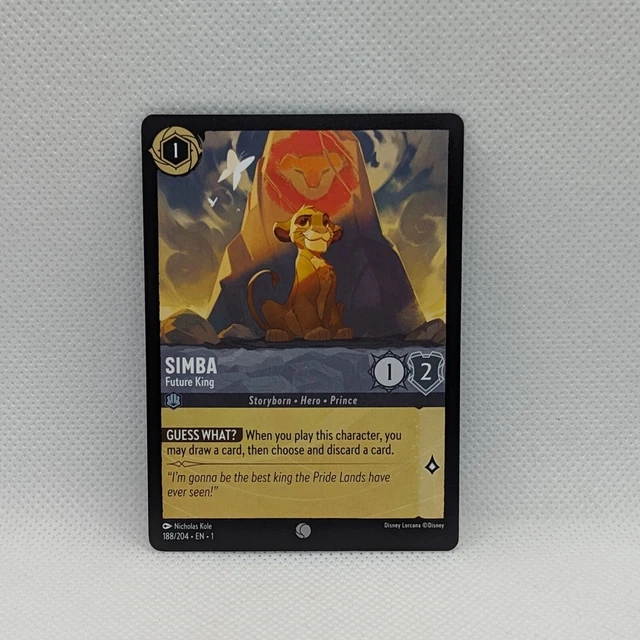 SIMBA, FUTURE KING 188/204 - Disney Lorcana AGB Das erste Kapitel (2023 ...
