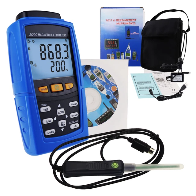 CHAMP MAGNÉTIQUE COMPTEUR de force Gaussmeter magnétomètre aimant ...