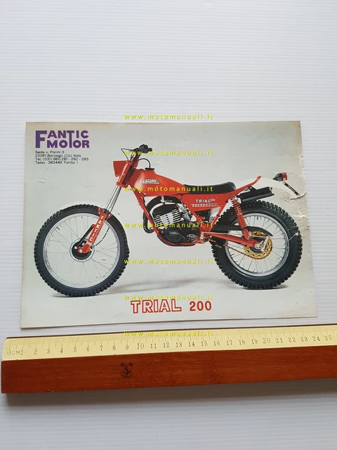 FANTIC MOTOR TRIAL 200 1982 depliant originale italiano EUR 15,00 ...