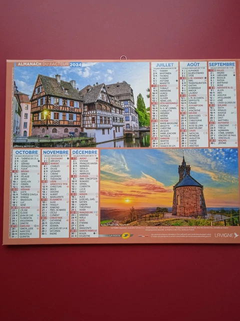 CALENDRIER DE LA poste Almanach 2024 EUR 3,00 - PicClick FR