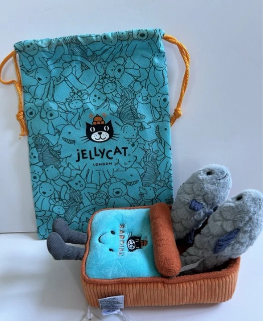 ADORABLE JELLYCAT AMUSEABLES Sardine Tin Plush - New With Tag - Soft ...