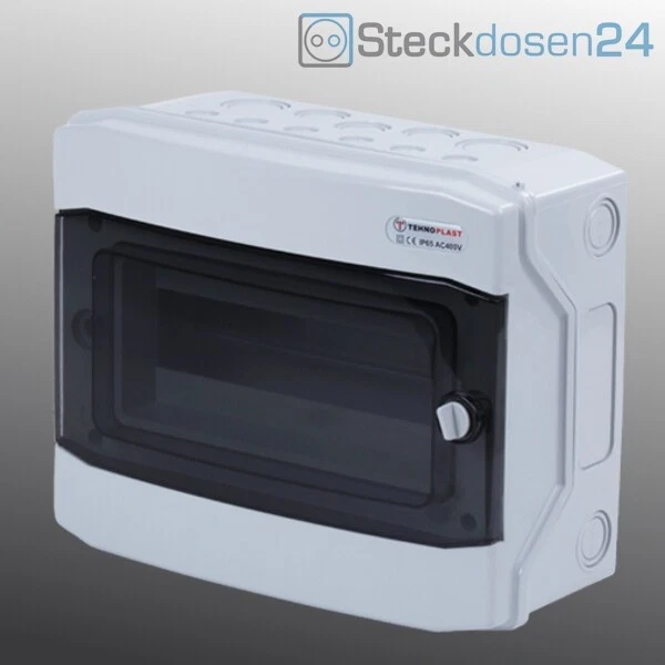 MOISTURE ROOM FUSE box 12 modules surface-mounted IP65 distribution box ...