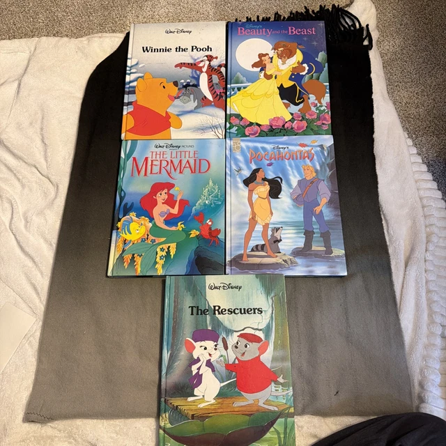 WALT DISNEY BOOKS Lot of 5 Classic Series Hardback Twin/Gallery 1986 ...