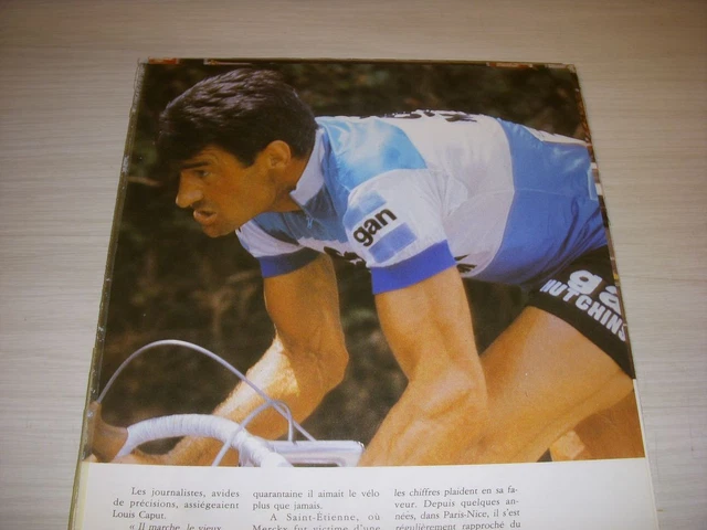 CYCLISME COUPURE LIVRE C529 Raymond POULIDOR GAN au dos PORTRAIT ...