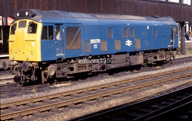 BR SULZER TYPE 2 Class 25 25075 Original Railway Slide £9.30 - PicClick UK