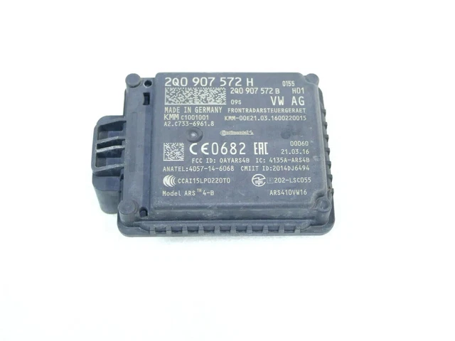 AUDI VW RADAR sensor Distance radar ECU Radar Sensor 2Q0907572H Z21/10 ...