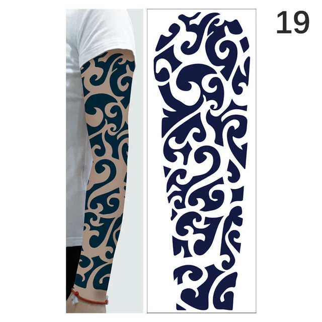 TEMPORARY FULL ARM Tattoo Sticker Waterproof Large Leg Fake Tattoos ...