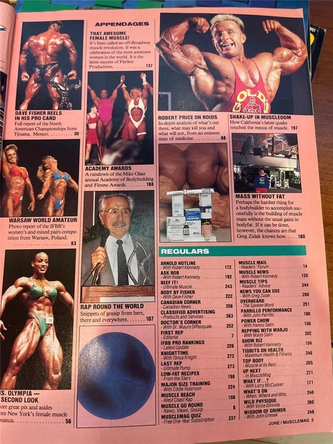 MUSCLEMAG BODYBUILDING MUSCLE magazine CRAIG TITUS & MARLA DUNCAN 6-94 ...