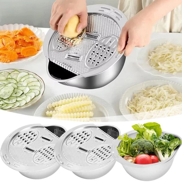 LARGE CAPACITY RICE Wash Basin with Grater Cover Vegetable Grater £21. ...