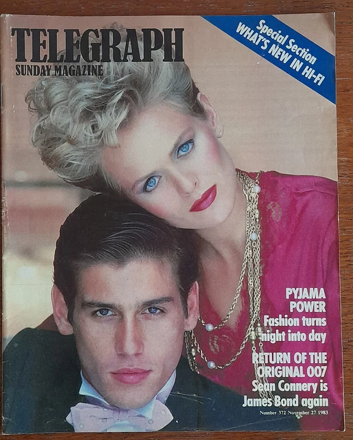 SUNDAY TELEGRAPH MAGAZINE November 27 1983 Sean Connery returns as ...