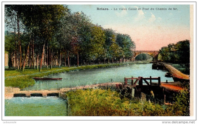 45 BRIARE - le vieux canal et pont de chemin de fer - EUR 5,00 - PicClick FR