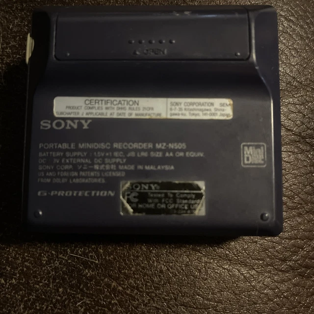 MINI DISQUE SONY Walkman mz-n505 Type-R TESTÉ EUR 124,12 - PicClick FR