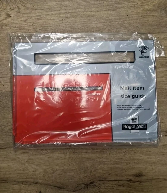 ROYAL MAIL LETTER And Large Letter Size Guide - Grey/Red BN Official £ ...