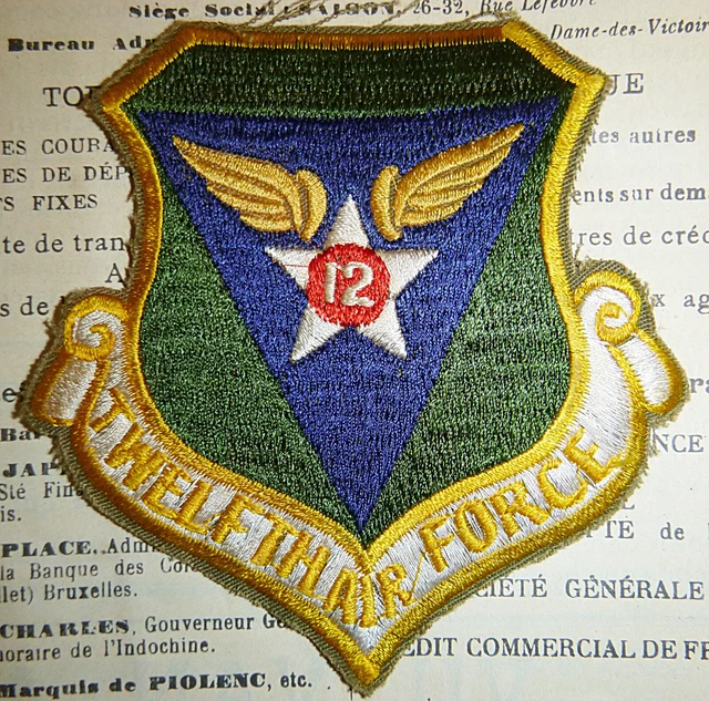 PATCH - TWELFTH AIR FORCE - US AIR FORCE - USAF 12th AF - Vietnam War Era, #.913 £47.05 ...