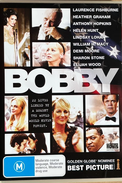 BOBBY DVD 2006 Emilio Estevez Anthony Hopkins Demi Moore Sharon Stone Exc Cond! £4.64 - PicClick UK
