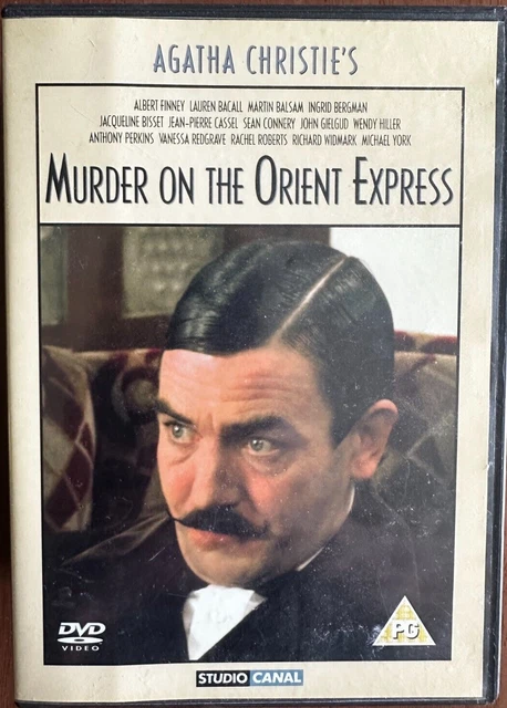 MURDER ON THE Orient Express DVD 1974 Agatha Christie Murder Mystery ...