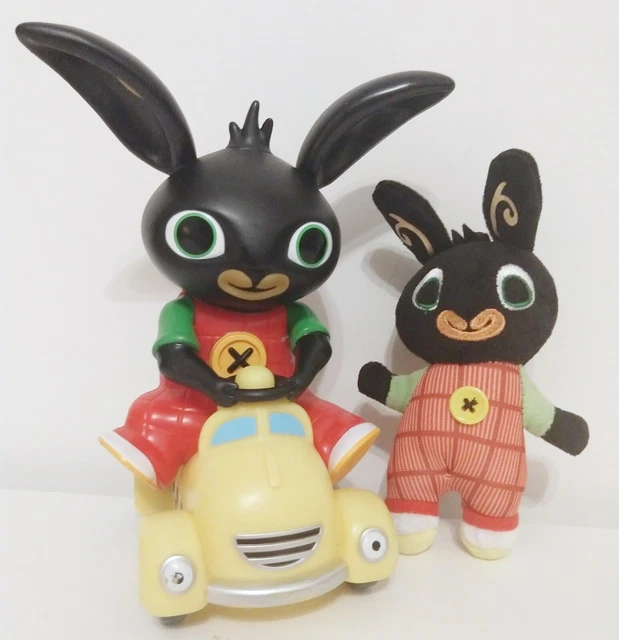 CBEEBIES BING BUNNY Squeaking Taxi Push Along Car & Small Plush Toy £9. ...