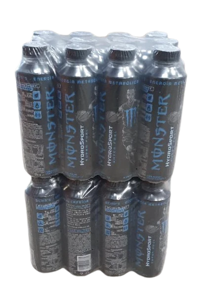 MONSTER ENERGY DRINK Hydro Sport Super Fuel Hang Time 24x 650ml Aug ...