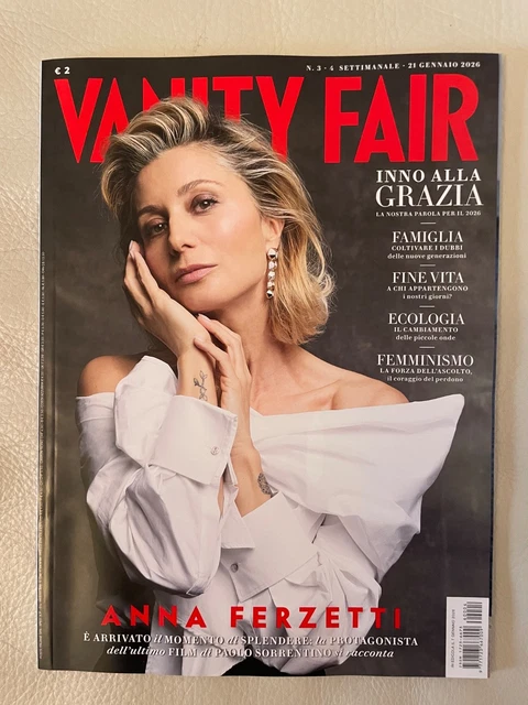 VANITY FAIR N.3-4 - gennaio 2026 - In copertina ANNA FERZETTI EUR 9,90 ...