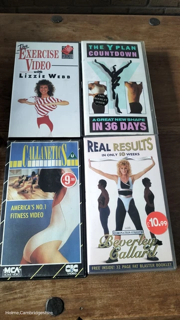 4 X VINTAGE VHS Exercise Video Tape Bundle Lizzie Y Plan Callanetics ...