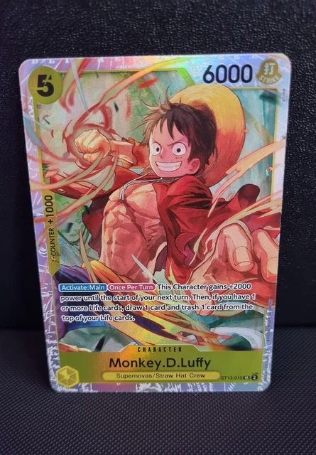 MONKEY D LUFFY St13-015 Sr The Three Brothers Ultra Deck One Piece Card Game Nm EUR 2,21 ...