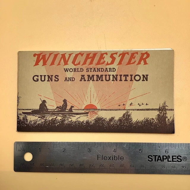 VINTAGE WINCHESTER WORLD Standard Guns And Ammunition Catalog. Circa ...