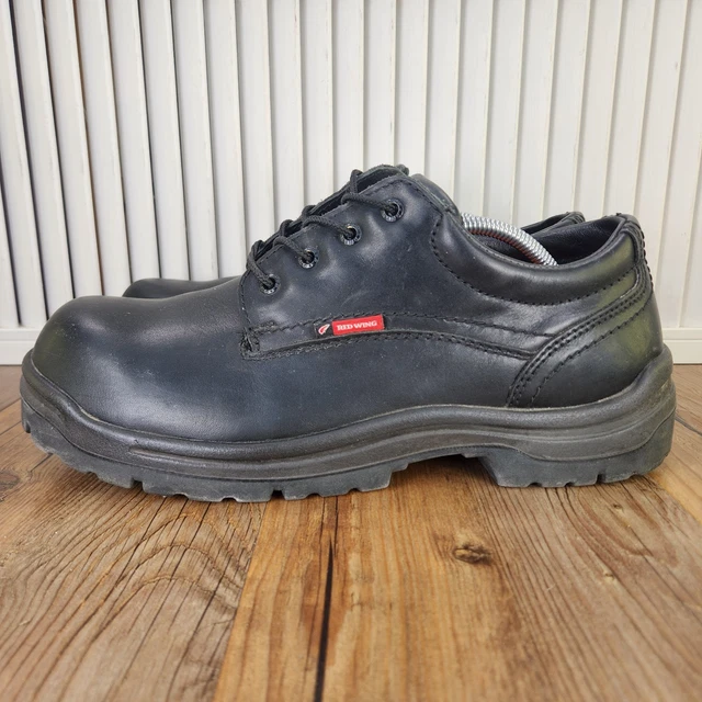 RED WING SHOES 133 King Toe Oxford Mens Sz 12 D Black Leather Work ASTM ...