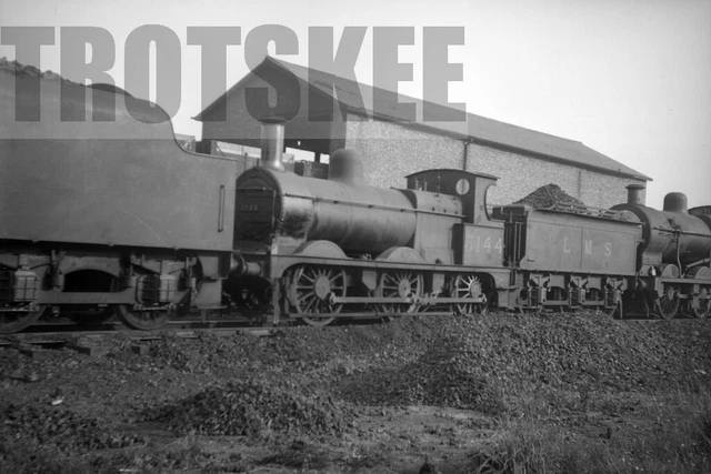 LARGER NEGATIVE LMS London Midland & Scottish Steam Loco 3144 Canklow ...