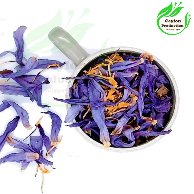 ORGANIC BLUE LOTUS Flower Capsules(600mg) Nymphaea caerulea pure ...