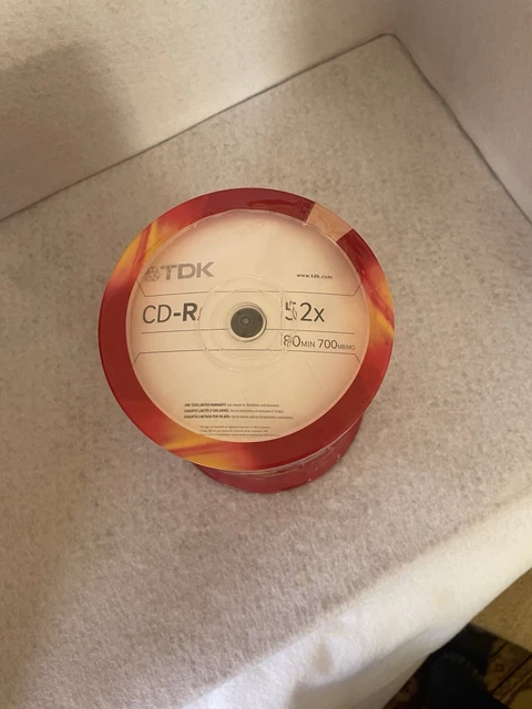 TDK BLANK RECORDABLE CD-R 100 Pack 700MB 80Min 52x Speed New & Sealed £22.94 - PicClick UK