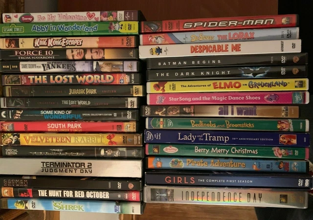 DVDS - DISNEY, Batman, Elmo, Terminator, Dora, South Park, Spider-Man ...