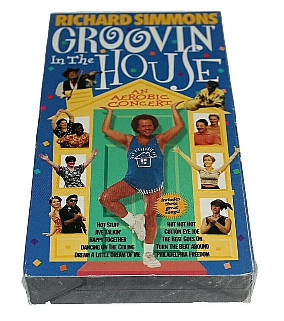 RICHARD SIMMONS GROOVIN In The House VHS Tape Aerobic Workout Exercise ...