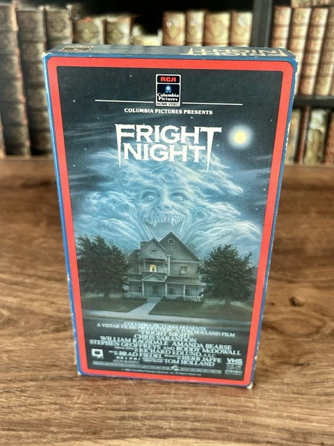 VINTAGE FRIGHT NIGHT (VHS Tape) Original 1986 Side Loader Horror Red ...