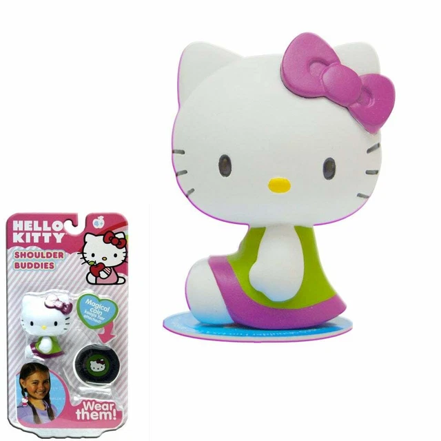SHOULDER BUDDIES HELLO Kitty Buddy Figure - Green with Pink Bow EUR 7 ...