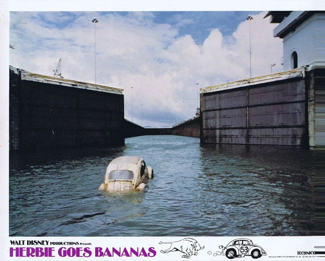 HERBIE GOES BANANAS Original Lobby Card 5 VW Volkswagen Cloris Leachman ...