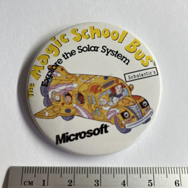 COLLECTIBLE PIN BADGE Magic School Bus Microsoft Scholastic Solar ...