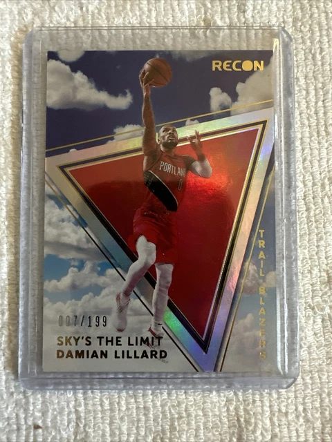 DAMIAN LILLARD 202-21 Panini Recon #6 Sky's The Limit /199 Parallel Sp ...
