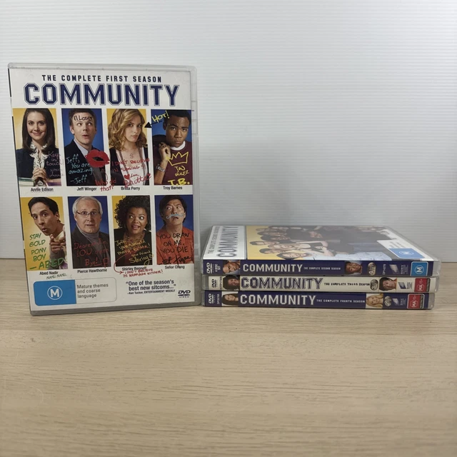 COMMUNITY, SEASONS 1 - 4 (1,2,3,4) DVD, PAL 4, Free Tracked Postage ...