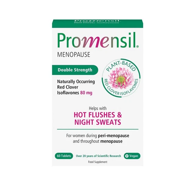 PROMENSIL MENOPAUSE 60 Double Strength Tablets Hot Flushes Night Sweats ...
