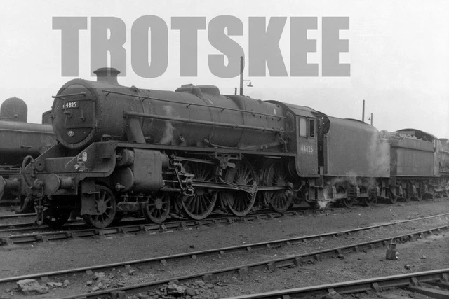 LARGER NEGATIVE BR British Railways Steam Loco 44825 Class 5MT Oxford ...