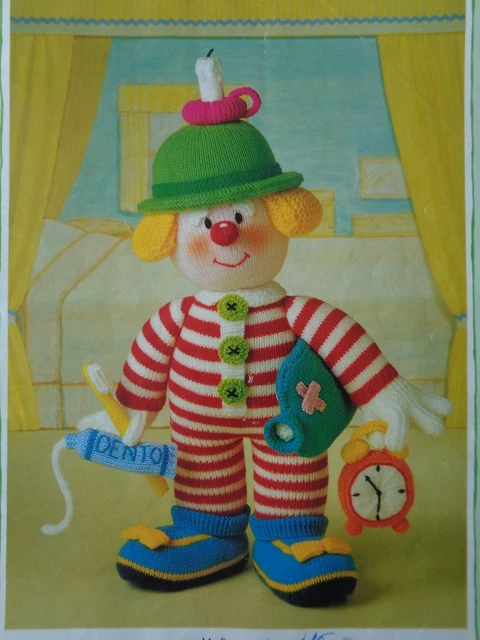 KNITTING PATTERN BOOKLET of Jean Greenhowe's Knitted Clowns The Red ...