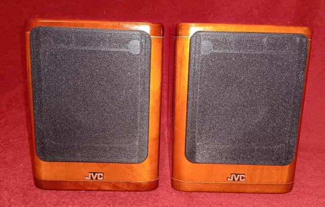 VINTAGE JVC SP-UX2000RGD Pair Of Cherry Wood Bookshelf Speakers Tested ...
